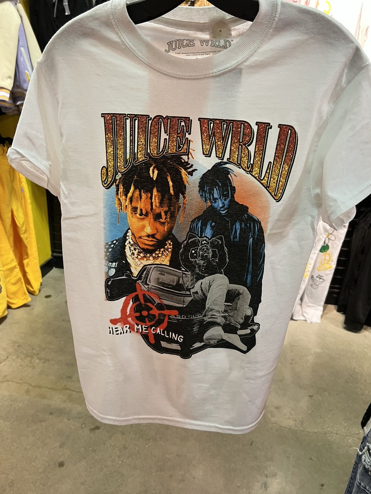 Rap Tees Deadstock Juice WRLD Hear Me Calling Graphic Tee | Grailed