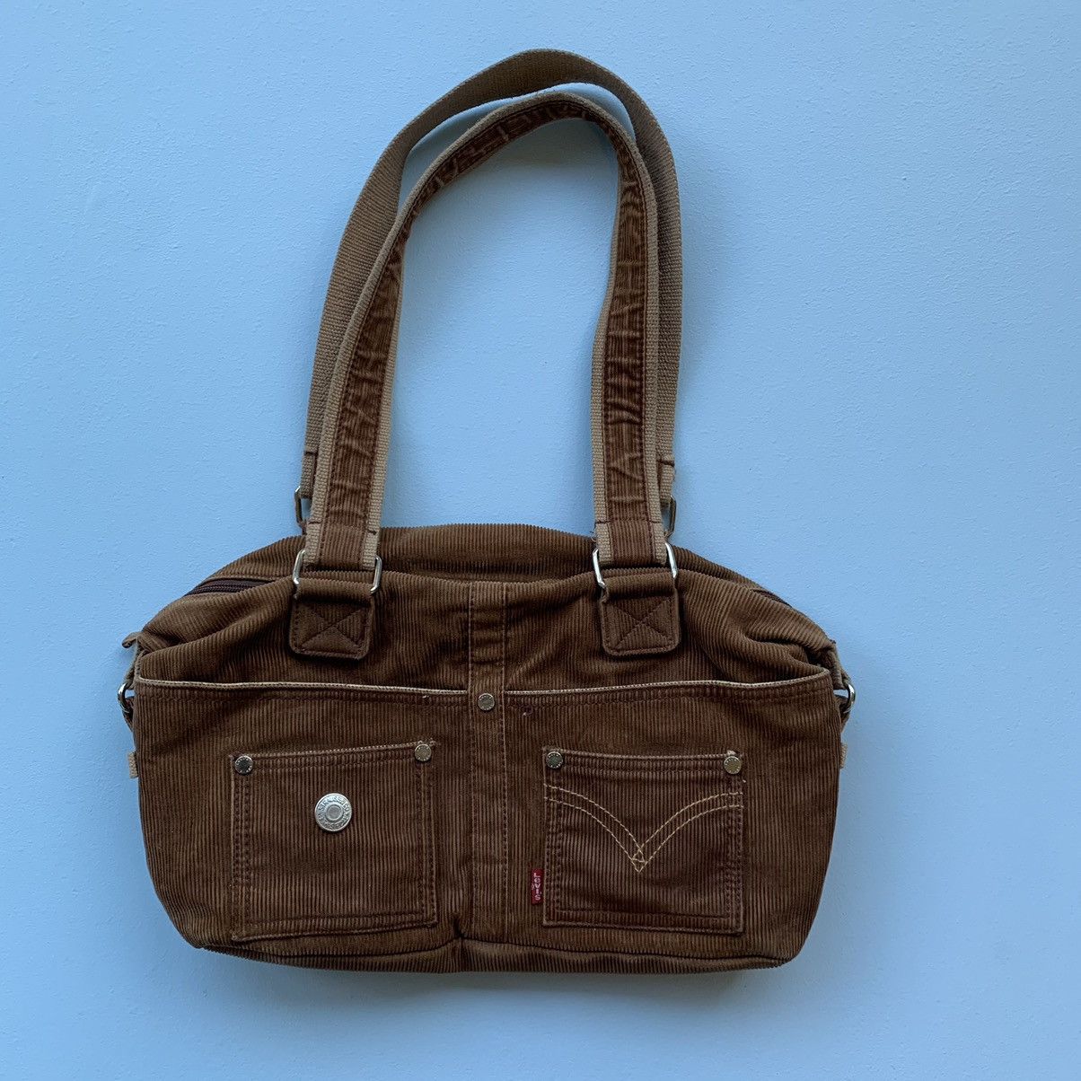 Levi's × Streetwear Vintage Levi’s Brown Corduroy Purse Bag Handbag ...