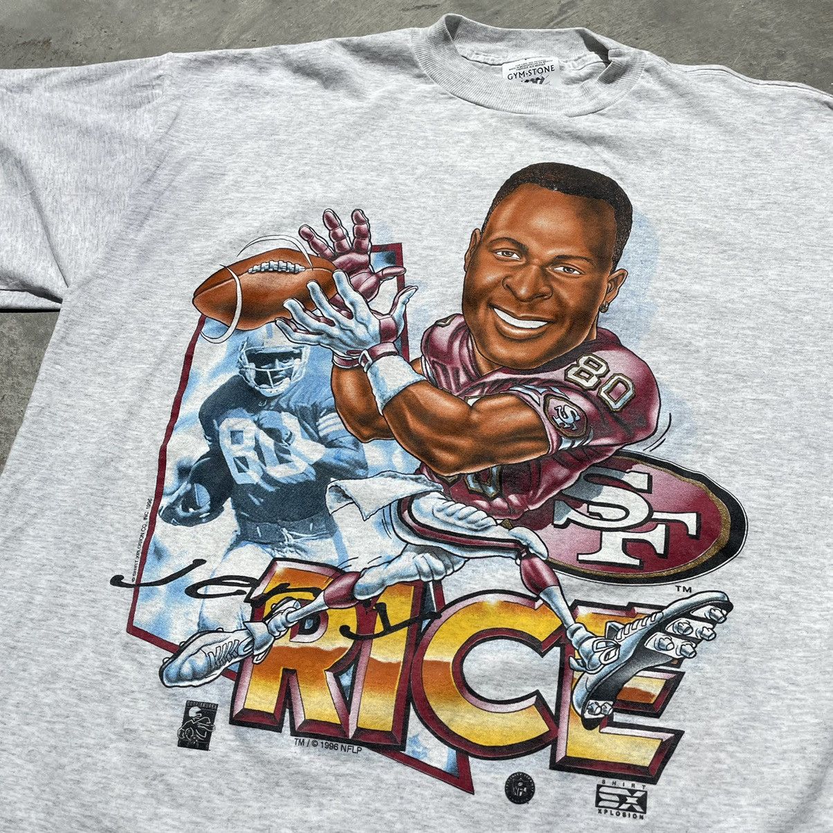 Vintage 1996 Jerry Rice Football caricatures art San Francisco 49ers ...