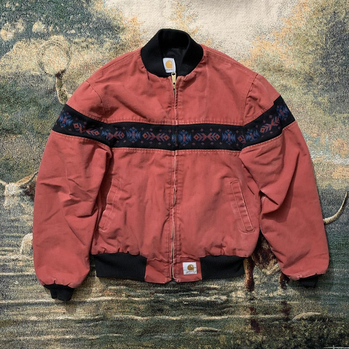 Vintage Vintage Navajo Aztec Southwest Carhartt Jacket | Grailed