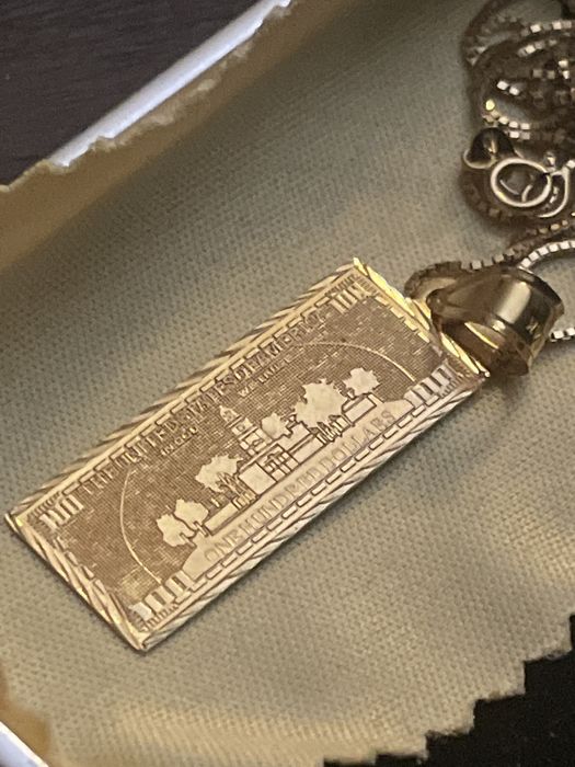 Supreme 100 dollar bill chain 14k gold | Grailed