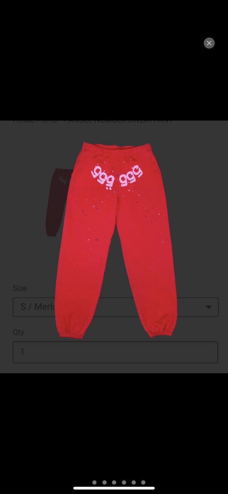 Spider Worldwide × Young Thug Merlot Red 555 Angel Number Sweats Large ...