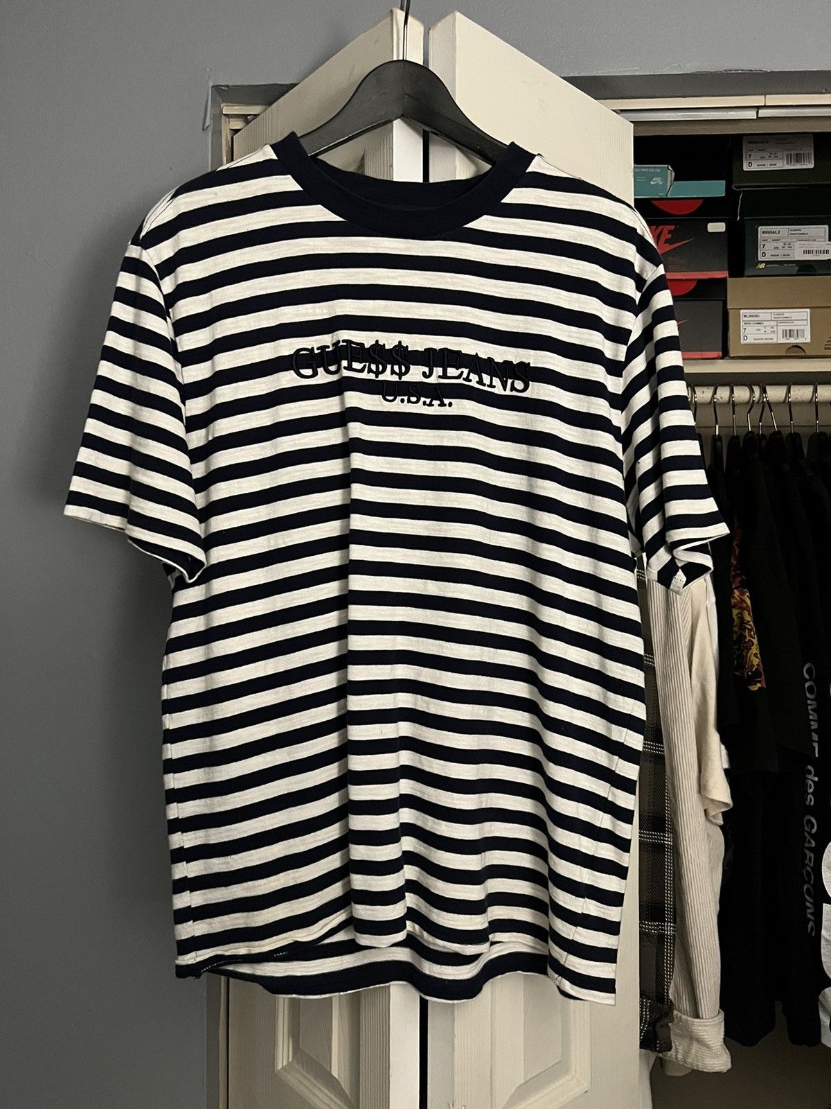 Guess Asap Rocky Guess Striped Tee Grailed
