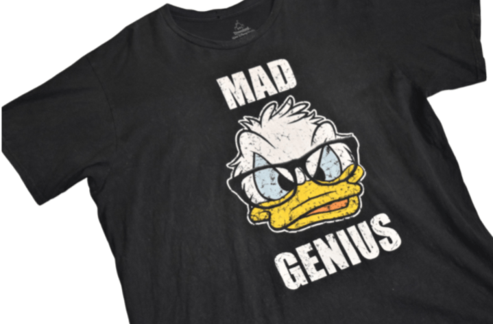 Disney Donald Duck Mad Genius Disney Graphic T-Shirt | Grailed