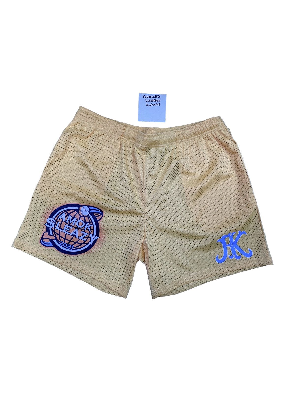 Streetwear × Vintage Amok Kidz X Sleazy Shorts Yellow | Grailed