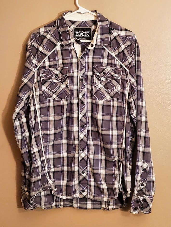Buckle Buckle Black Label Large no. 48 Plaid Snap Front | Grailed