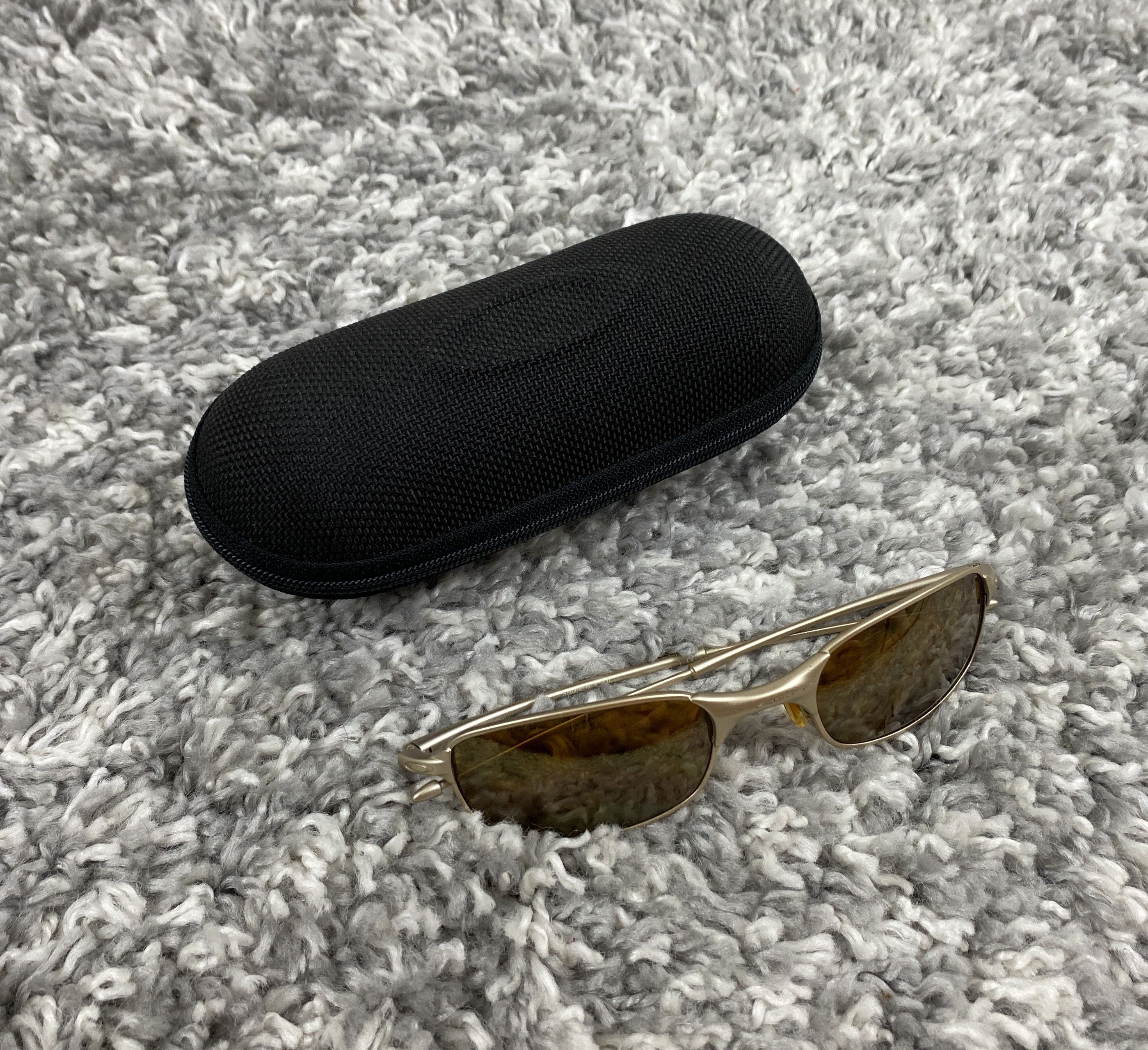 Oakley × Vintage Oakley Square Wire 2.0 Spring Hinge Sunglasses Brown ...