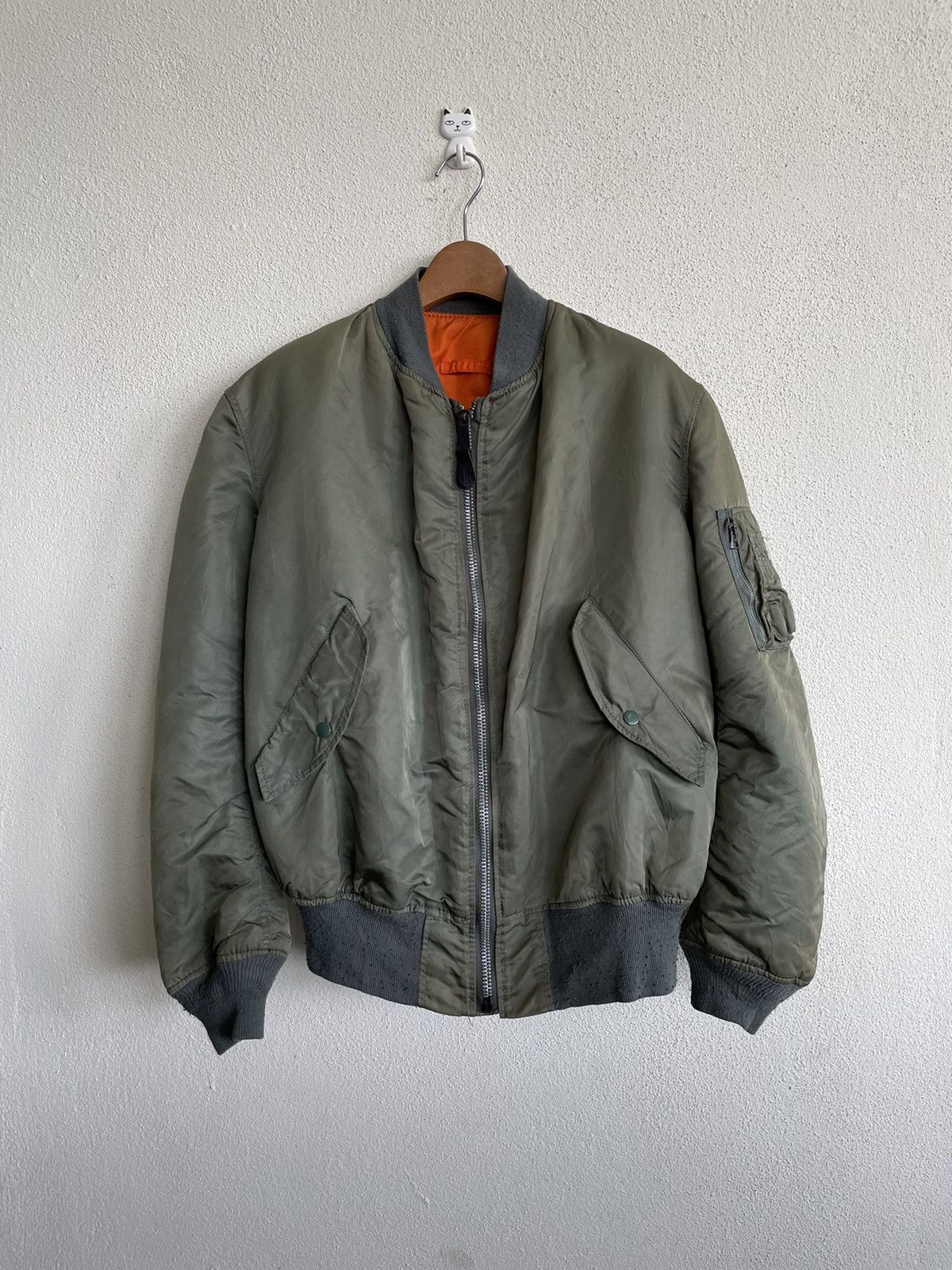 Alpha Industries × Vintage Alpha Jacket Flyers Man Intermediate Ma-1 ...