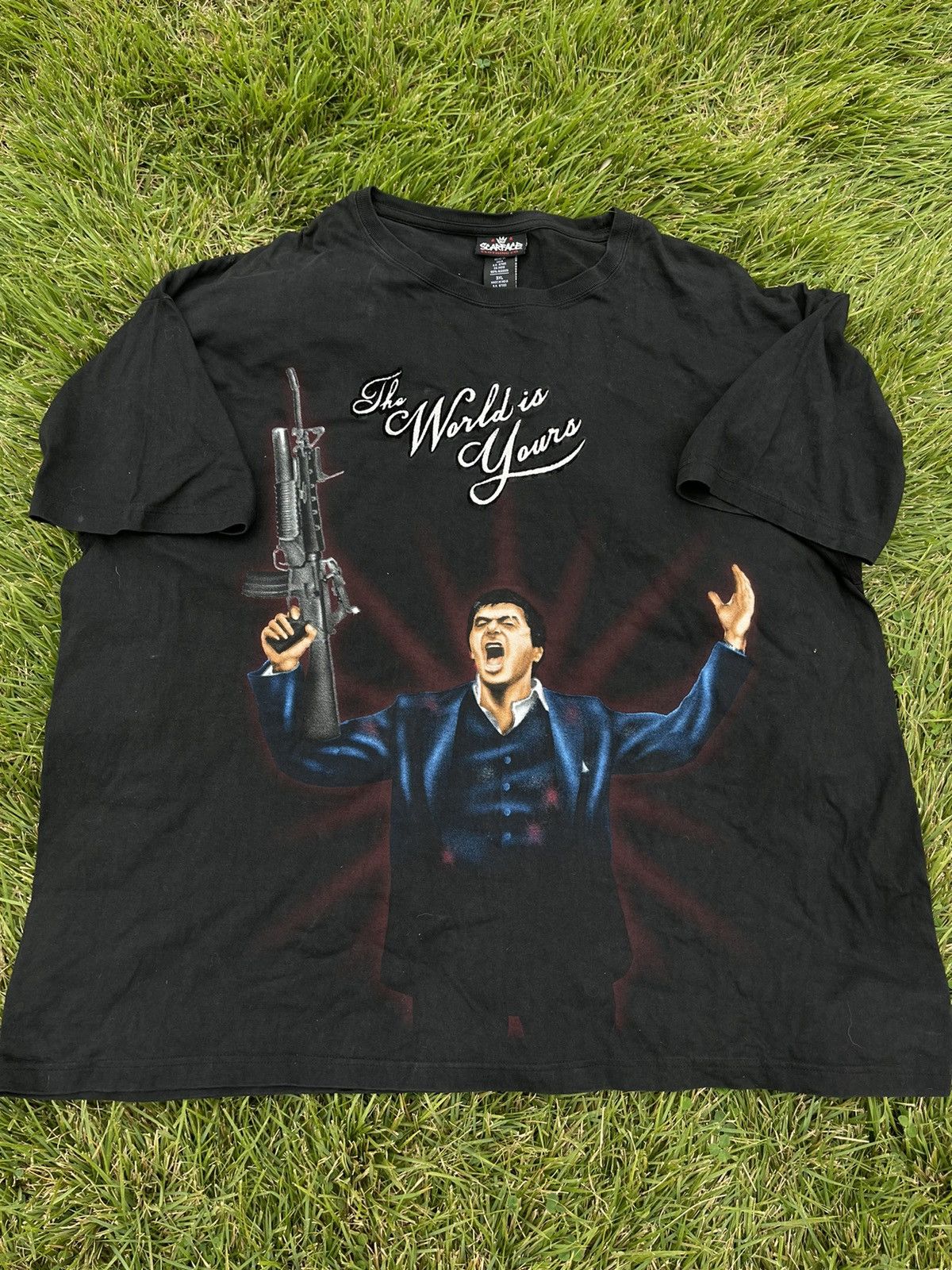 Rap Tees × Vintage Scarface Tony Montana Vintage 2000’s Rap Gun 90’s ...