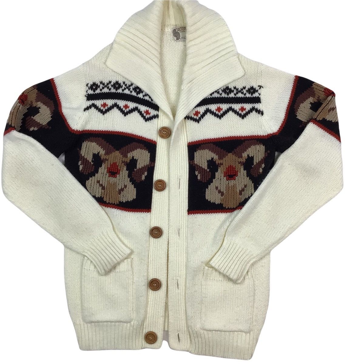 Vintage Vintage Silton California Cardigan sweater. Wooden buttons ...