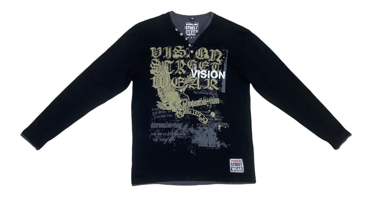 Vision Streetwear VISION STREET WEAR Long Sleeve Shirt x Rare Design ...