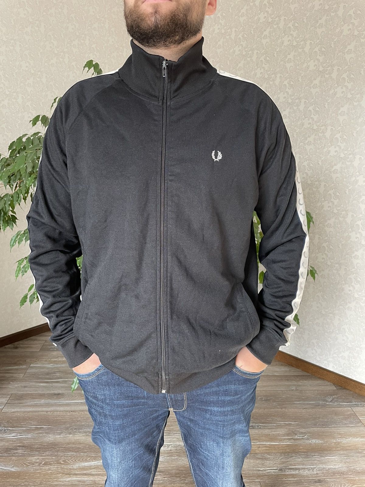 Fred Perry × Streetwear × Vintage Fred Perry Jacket Vintage Rare Full ...