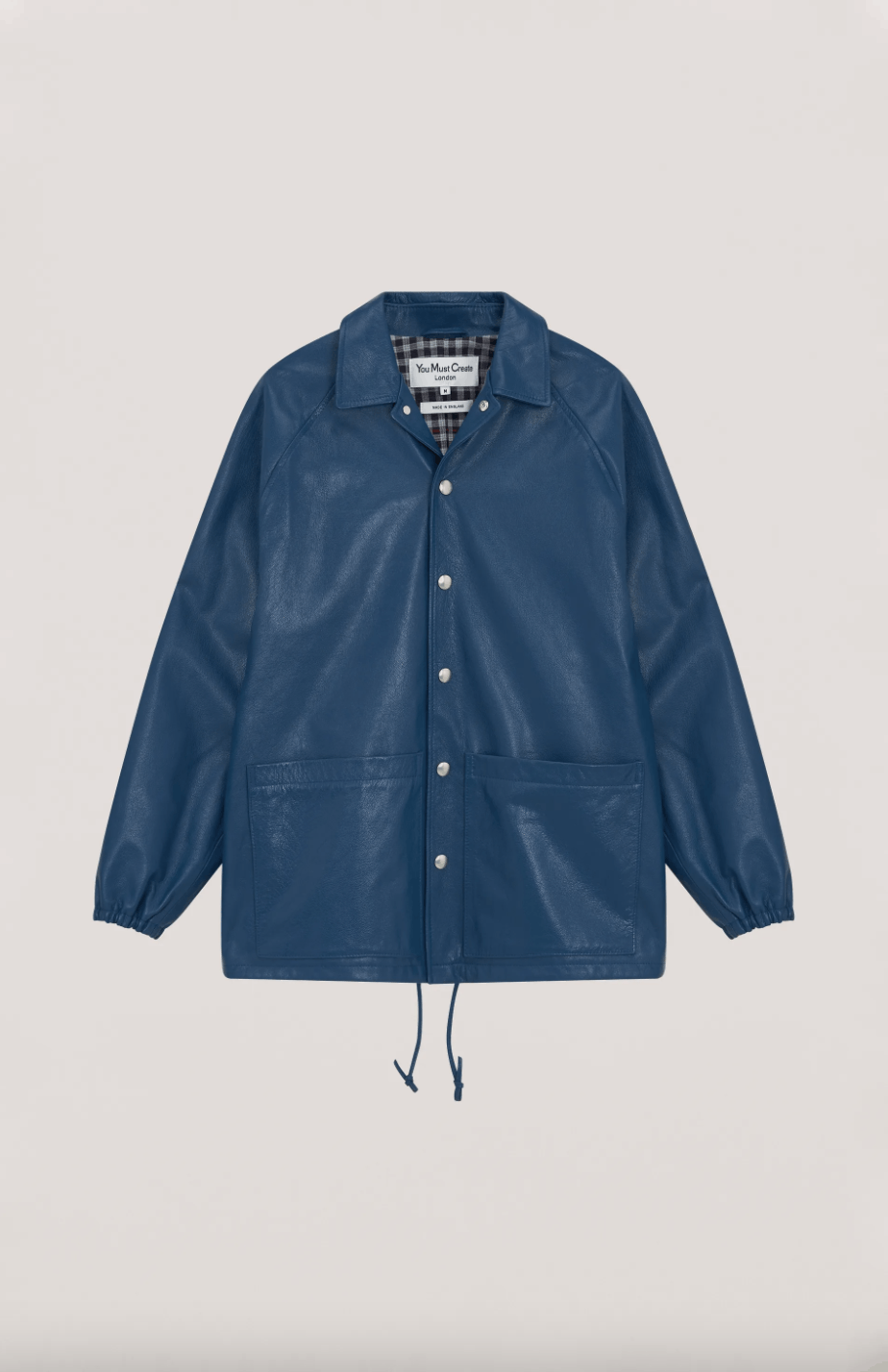 YMC Leather Jocks Shirt Jacket (blue) | Grailed