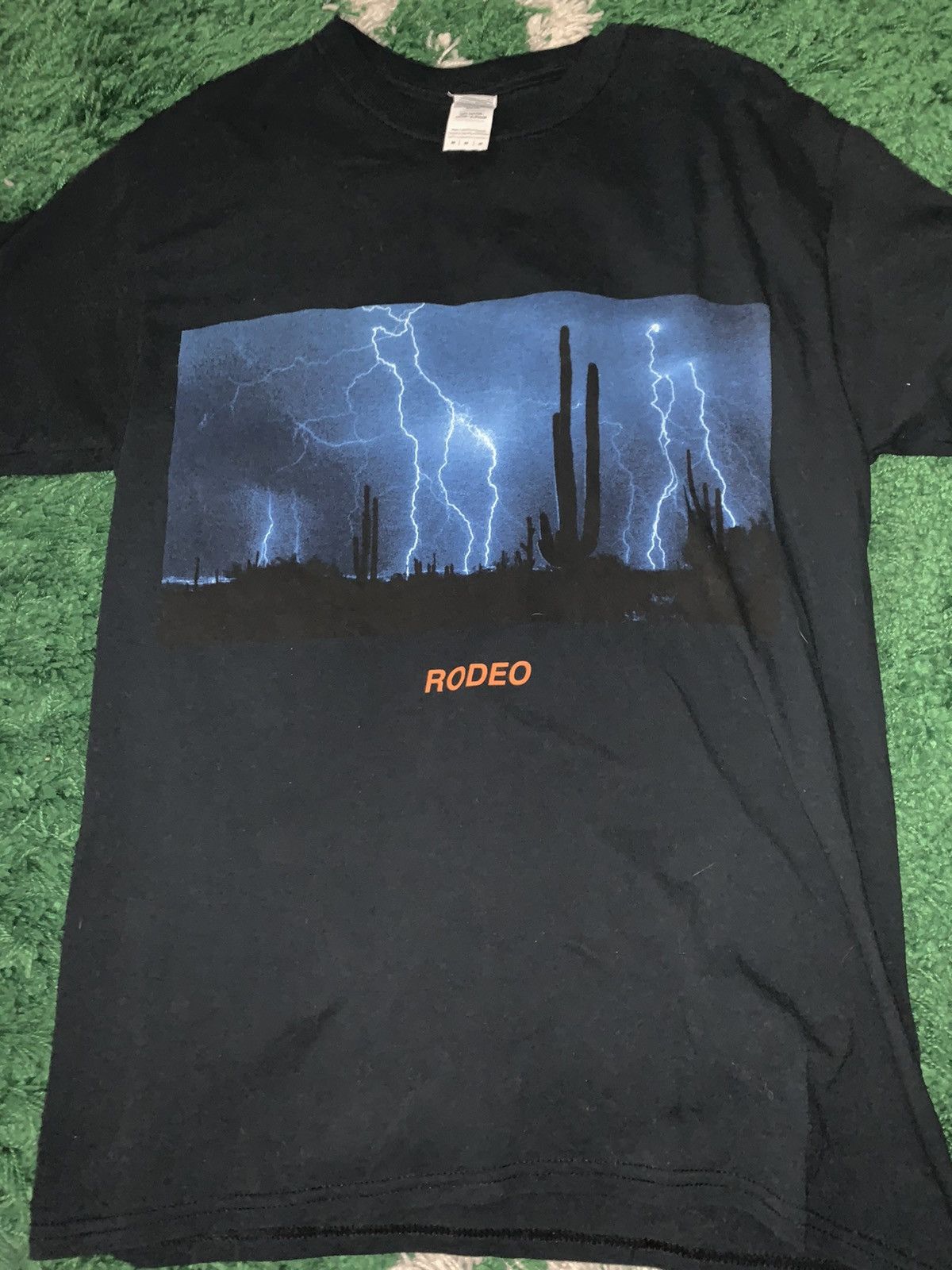 Travis Scott Travis Scott Rodeo Lightning tee Medium | Grailed