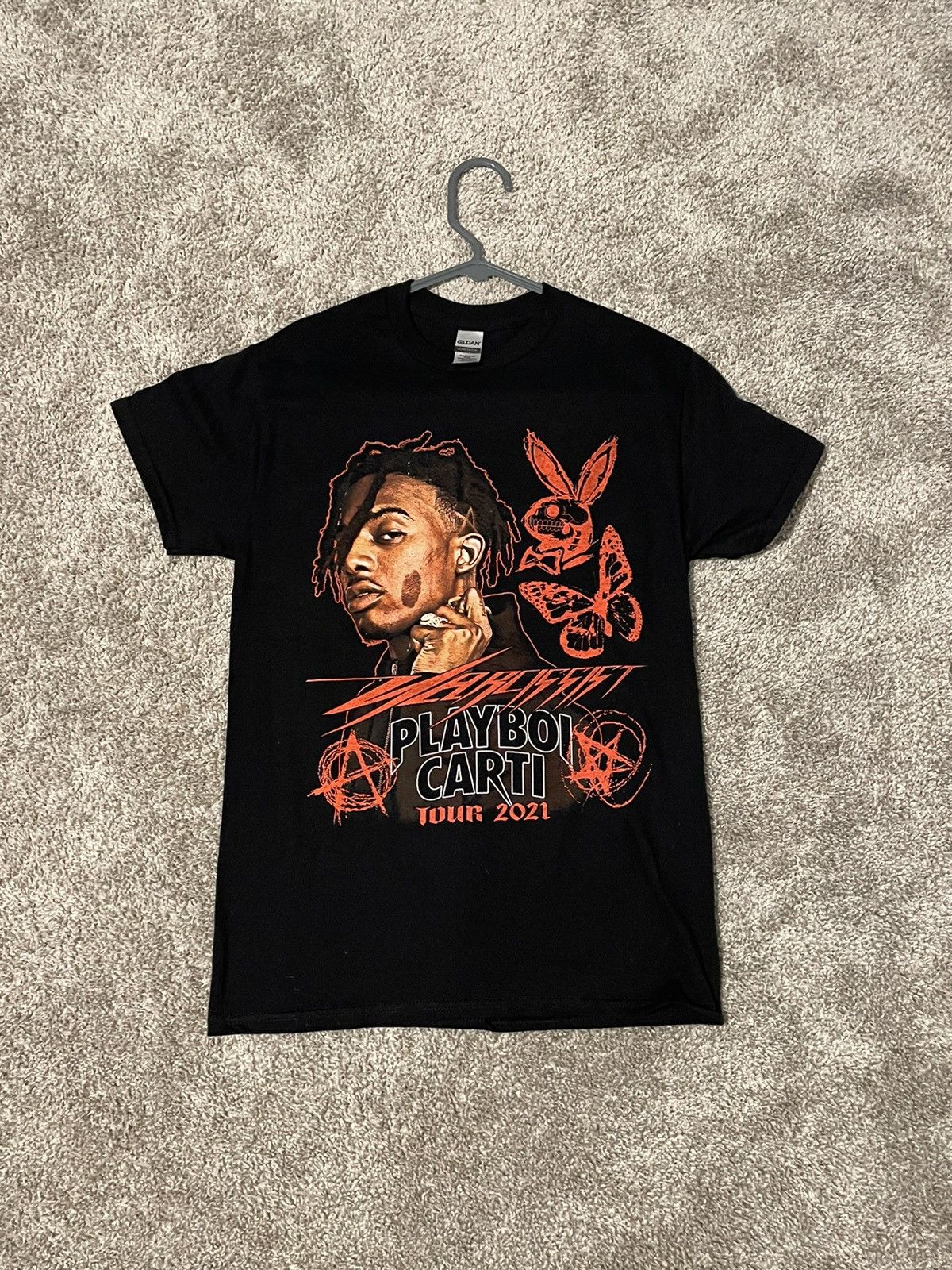 Playboi Carti × Streetwear × Tour Tee Playboi Carti Narcissist Tour ...