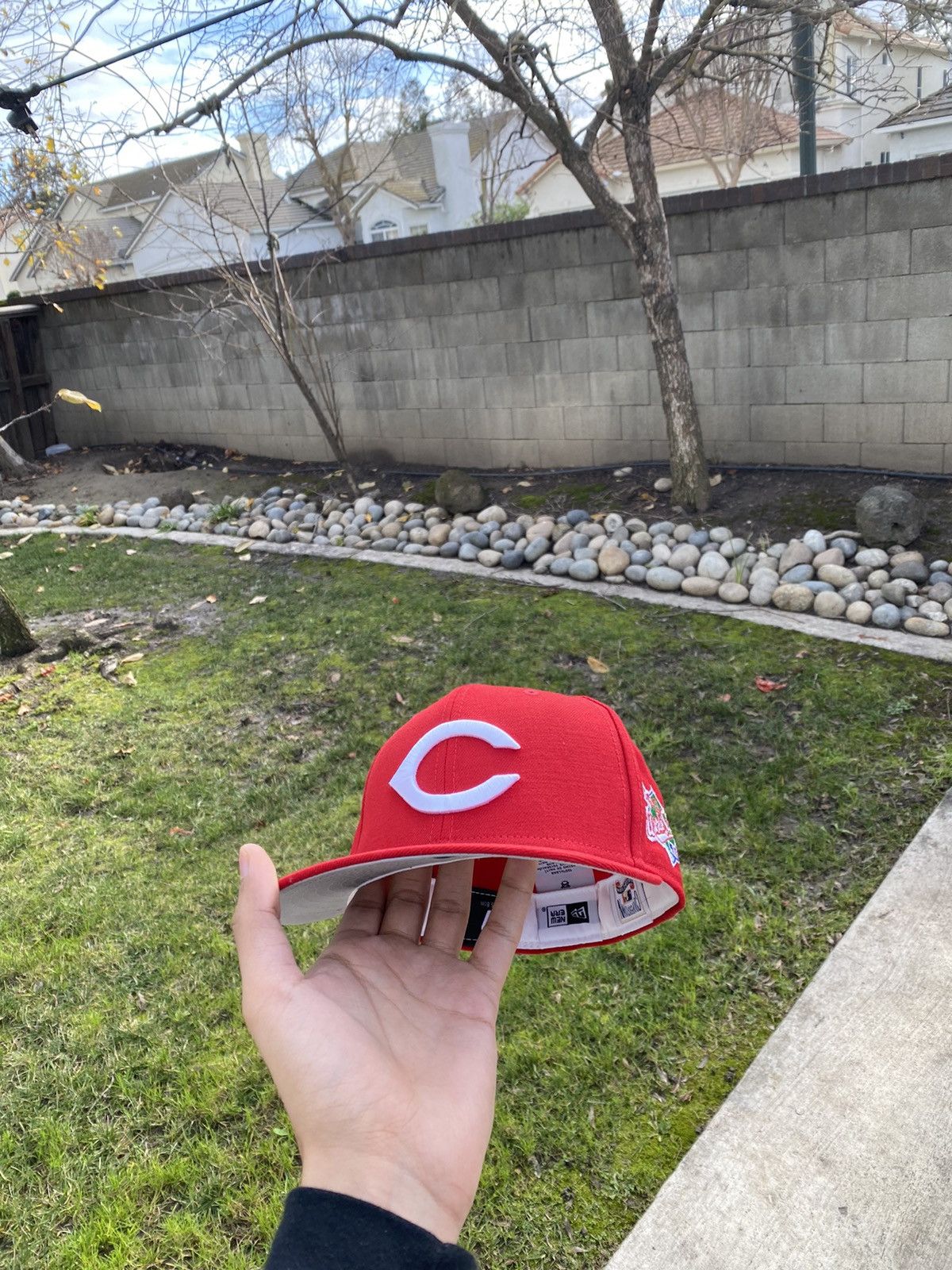 New Era Cincinnati Reds New Era Fitted Hat Red Side Patch | Grailed