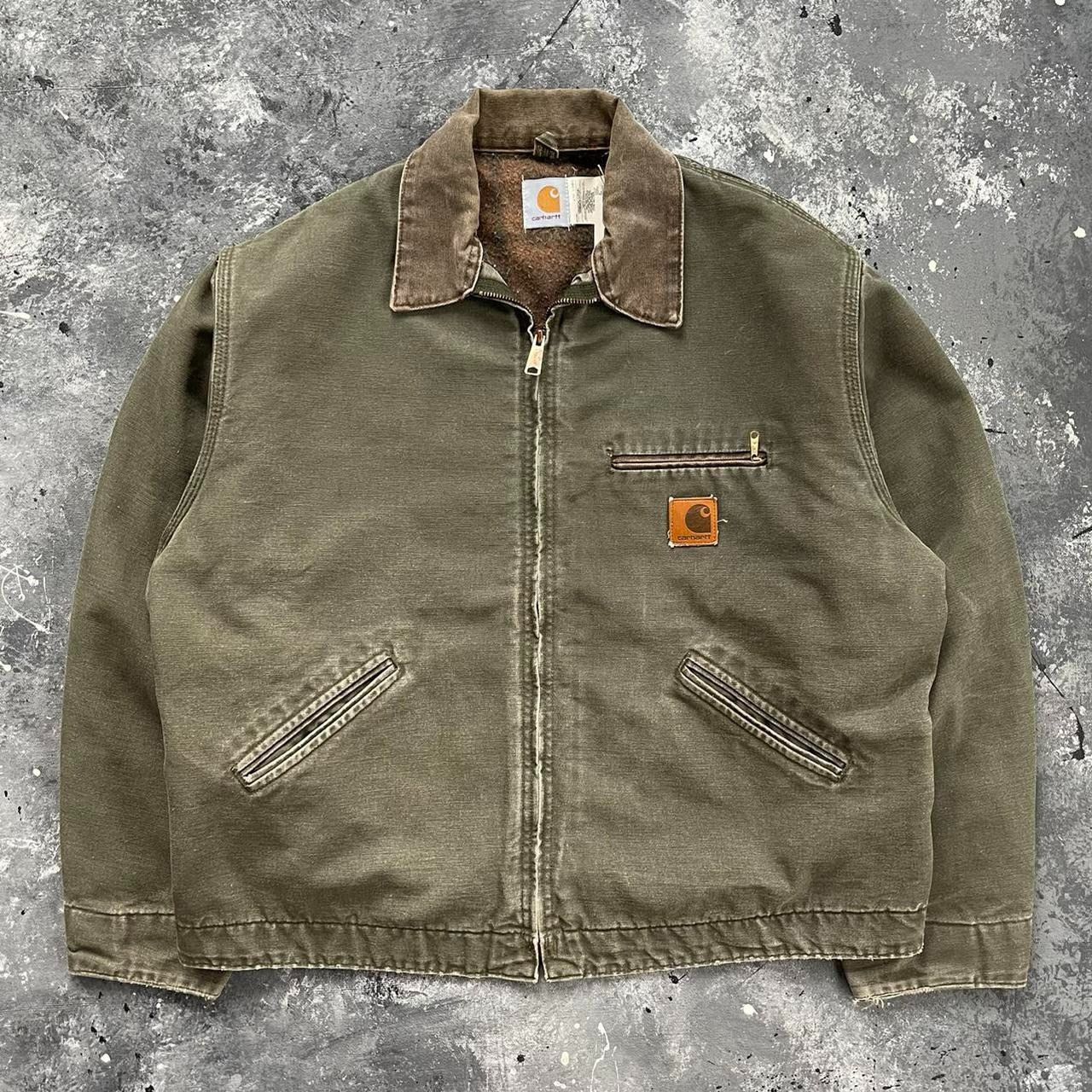 Carhartt × Vintage 90s Carhartt J97 Detroit Jacket Moss Green | Grailed