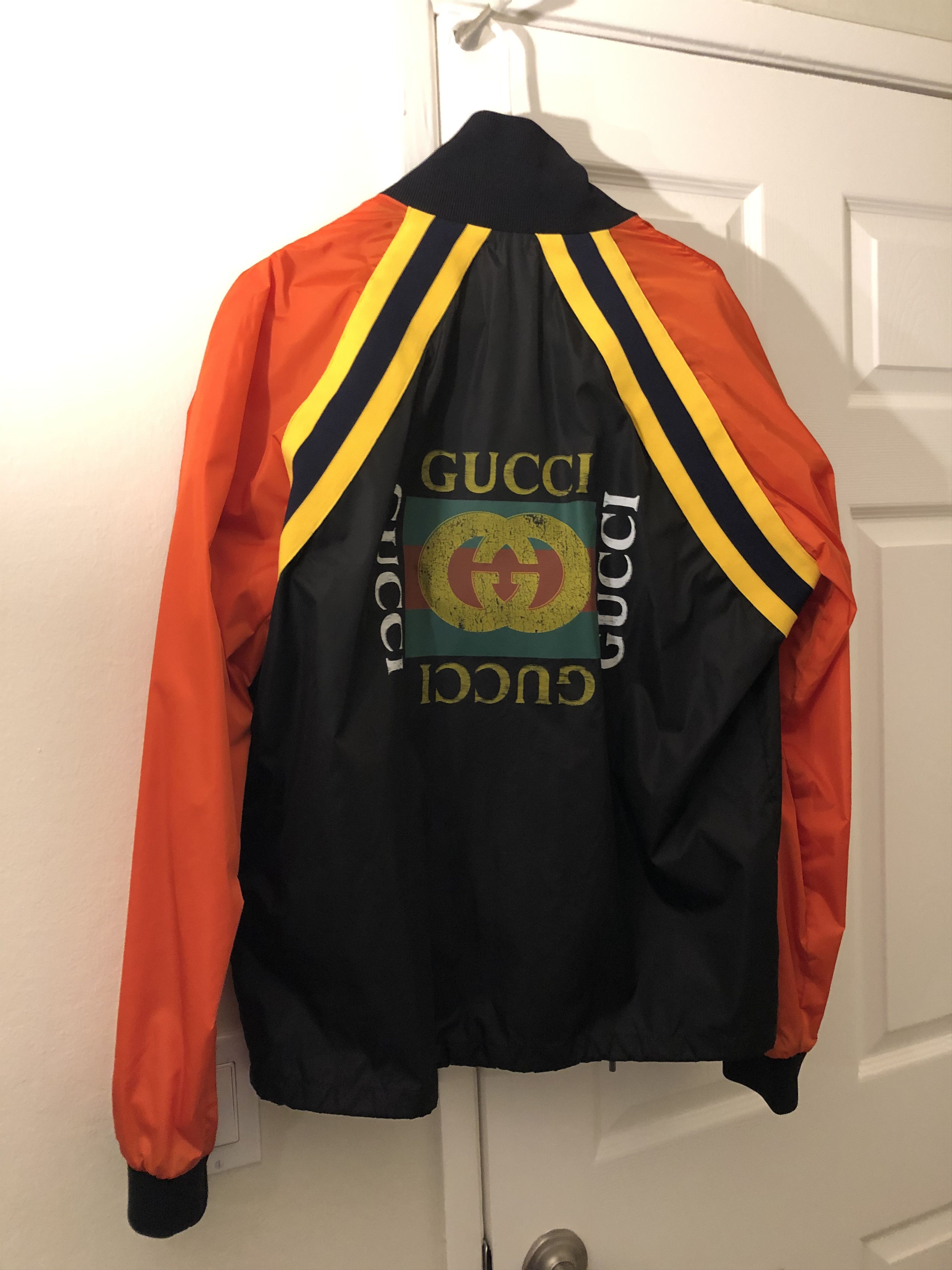 Gucci Gucci Orange Windbreaker Nylon Jacket | Grailed