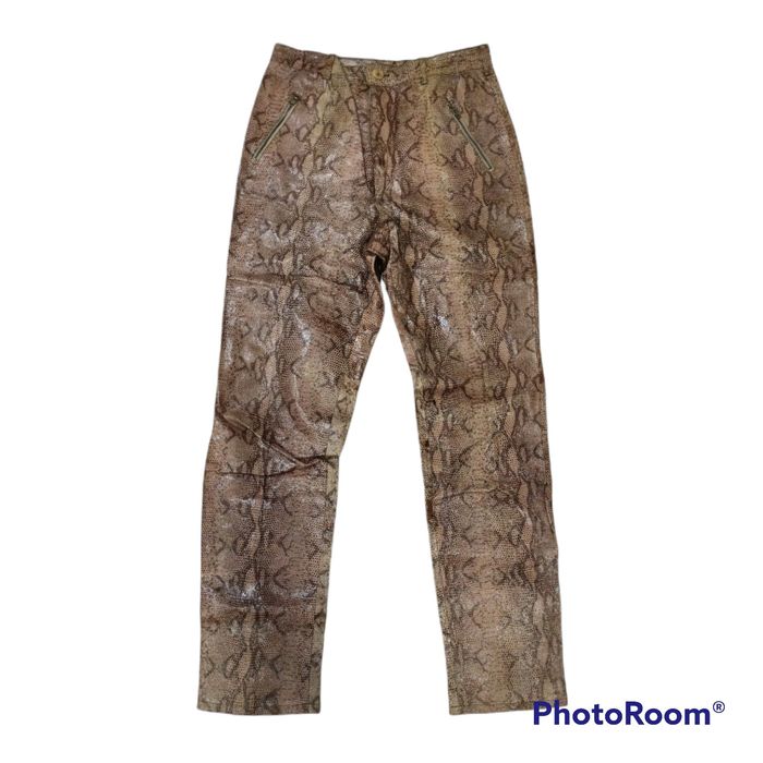 Vintage Vintage Leather pants 90s snake skin paton | Grailed