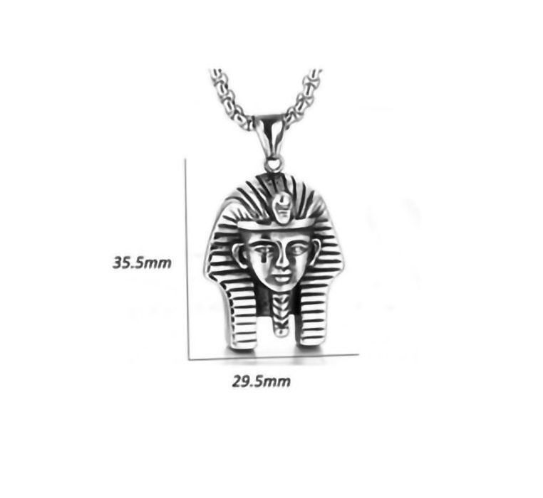 Chain "Vintage Egyptian Pharaoh Statues Necklace, BL55590092 | Grailed