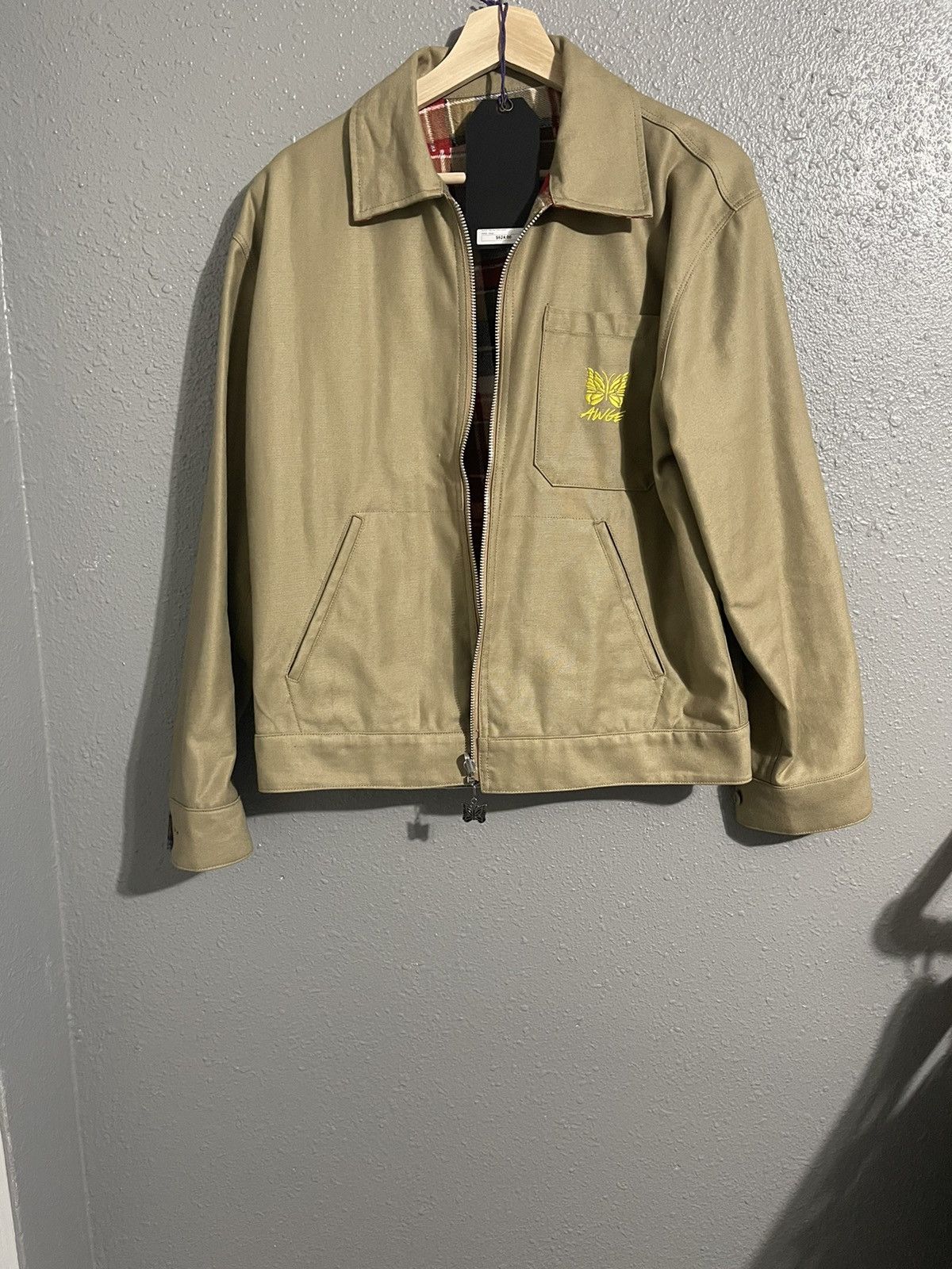 Needles AWGE x Needles Reversible Work Jacket | Grailed