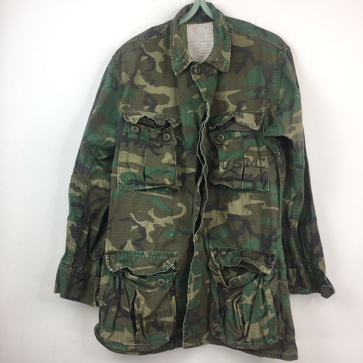 Military × Vintage Vintage USMC Brown Dominant ERDL Jungle Jacket | Grailed
