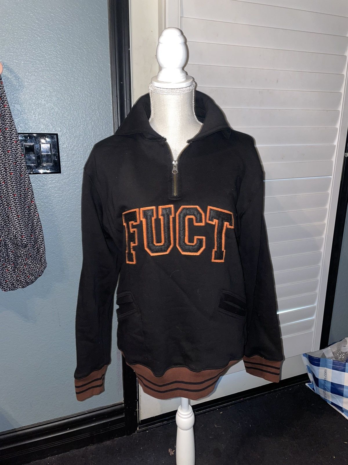 Fuct FUCT Academy Logo Quarter Zip Black Sweater | Grailed Fuct FUCT Academy Logo Quarter Zip Black Sweater | Grailed