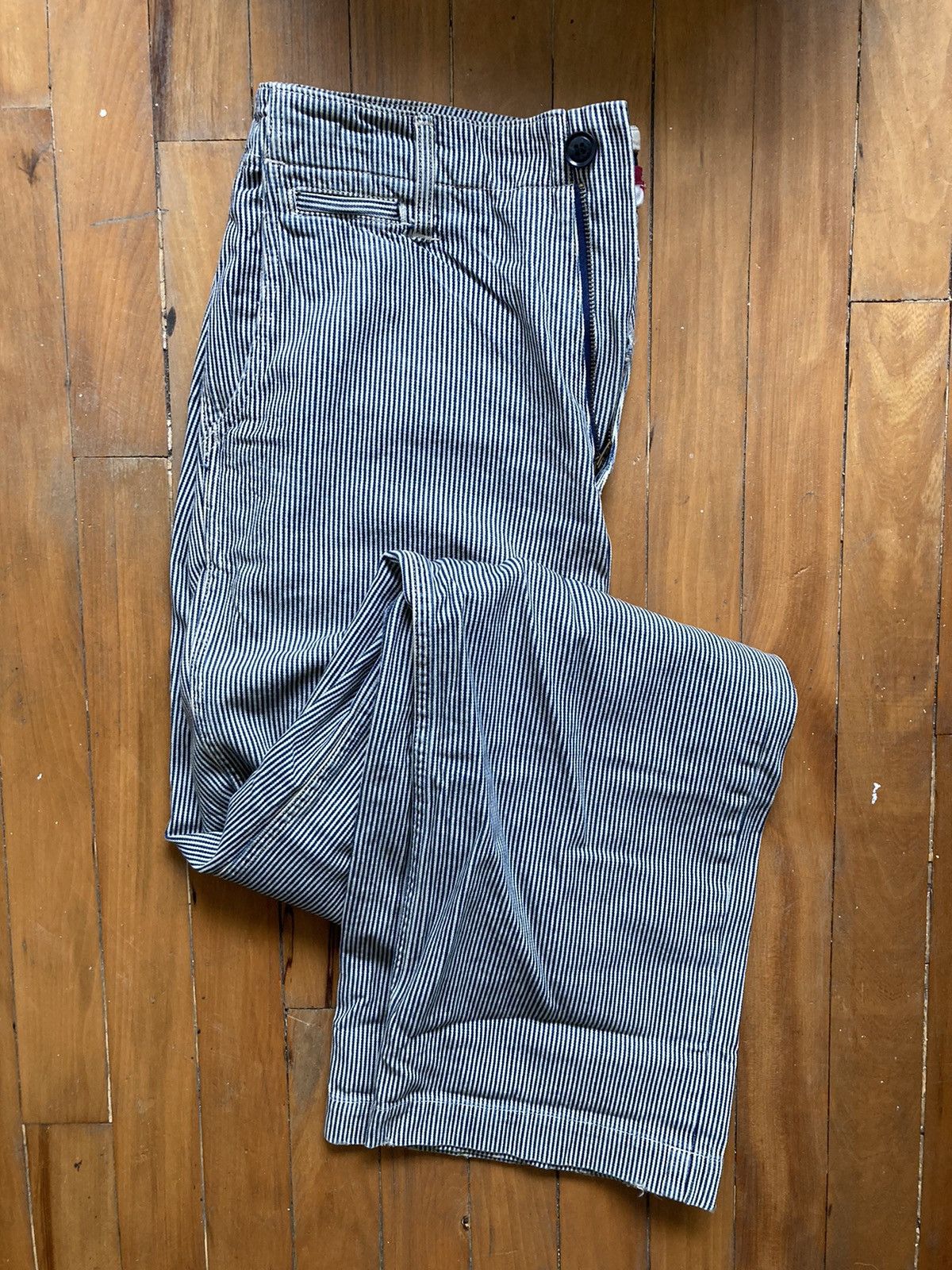 Chimala × Japanese Brand Chimala Striped Blue Pants | Grailed