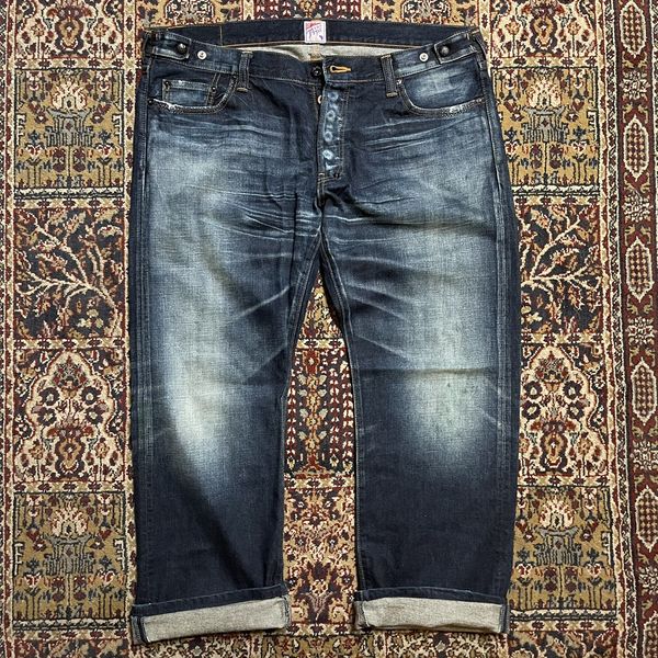 Vintage Authentic Made in Japan PRPS jeans Noir Sashiko Straight cut | Grailed
