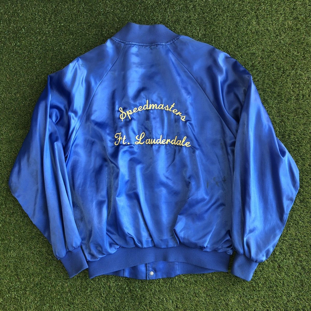 Vintage Vintage 80’s Speedmasters satin jacket | Grailed
