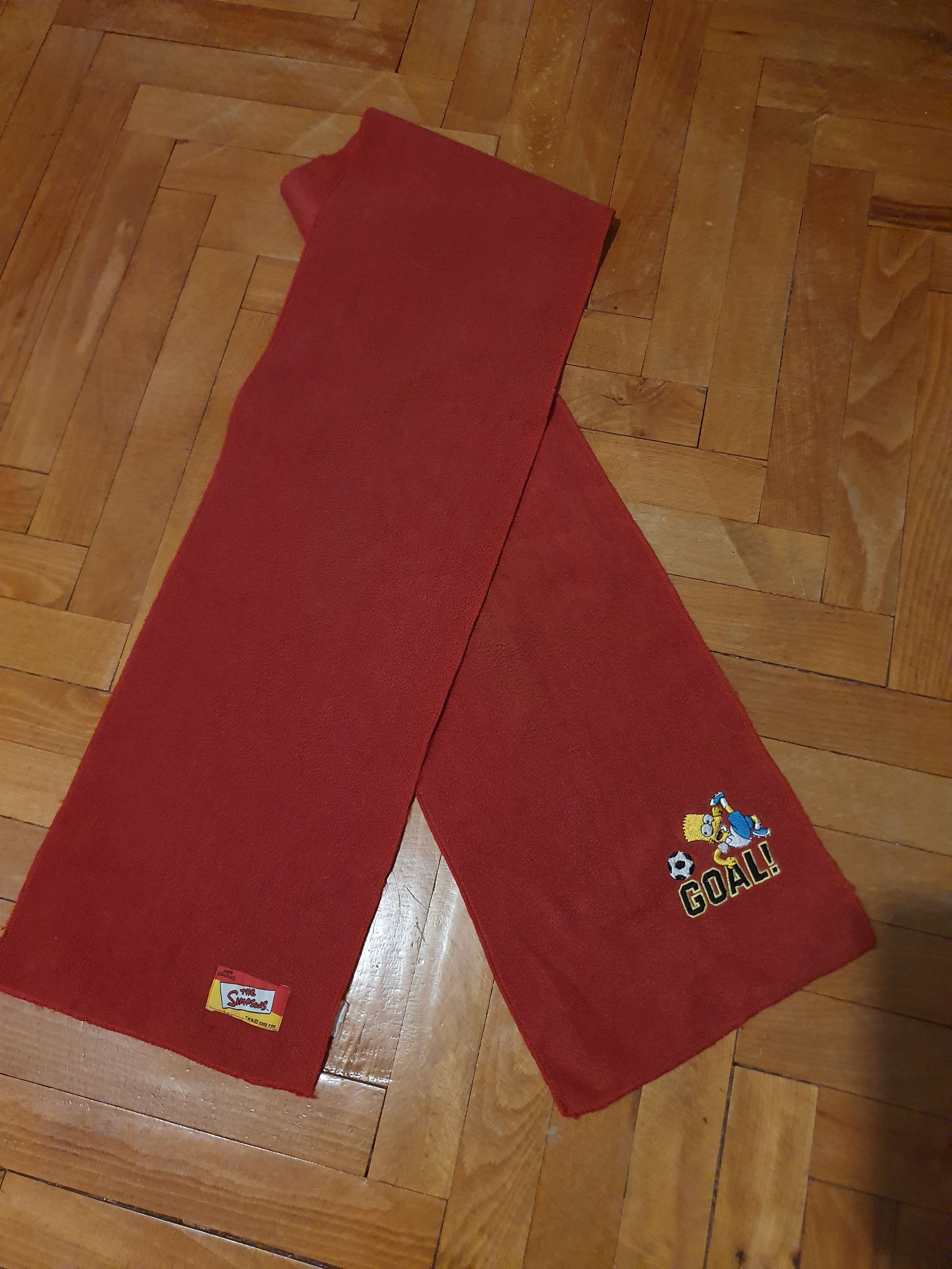 The Simpsons Тhe Simpson Bart Simpson Vtg 2003 Fleece Scarf-175/24.5 cm ...