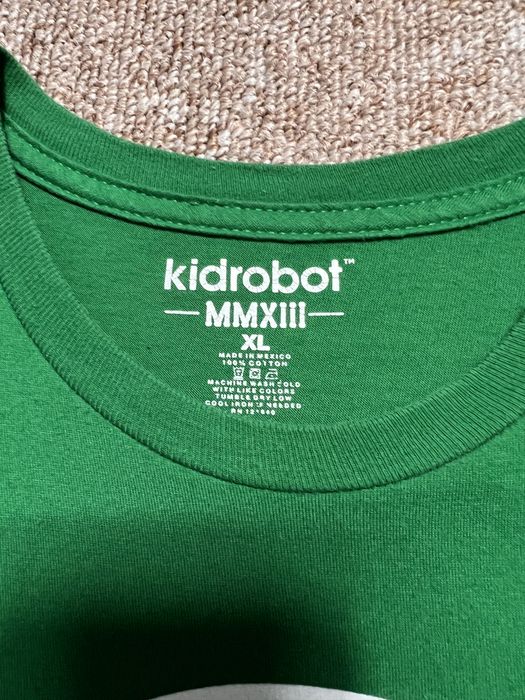 Kid Robot KidRobot Green Face Cotton Tee T Shirt | Grailed
