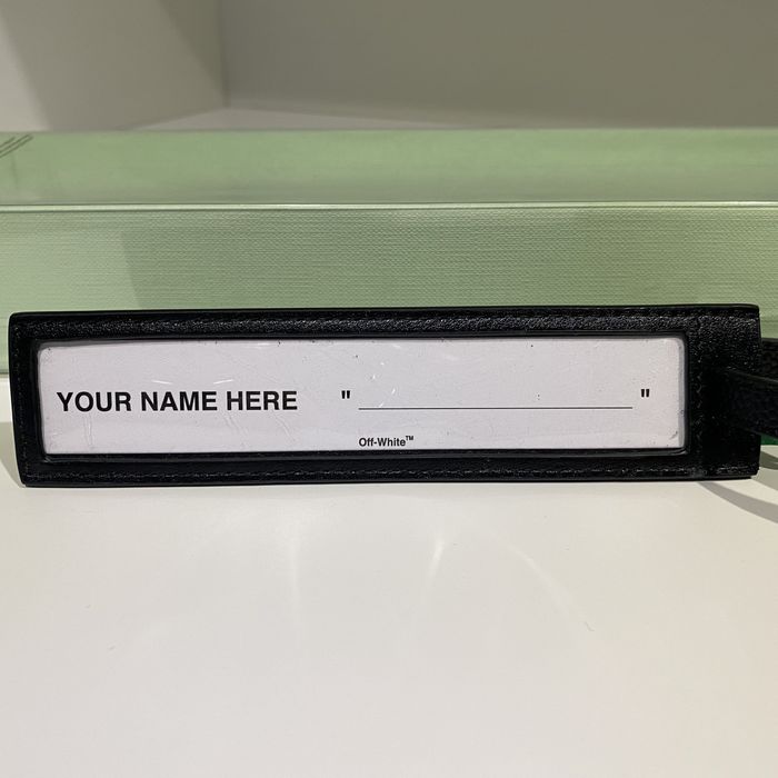 Off-White Off-white Tag Luggage Black Leather | Grailed