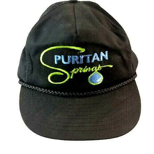 Nissin × Vintage Puritan Springs Water Lincoln IL Snapback Hat Black ...