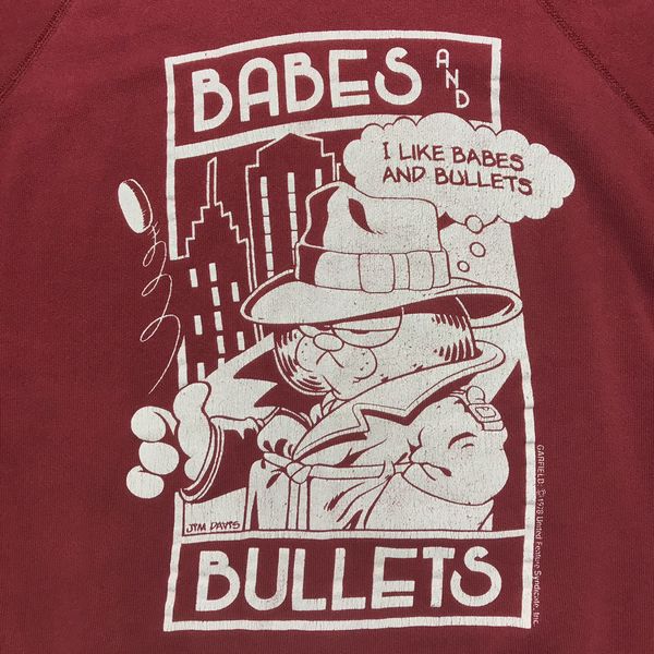 Vintage Vintage 1980’s Garfield Babes & Bullets Sweater | Grailed