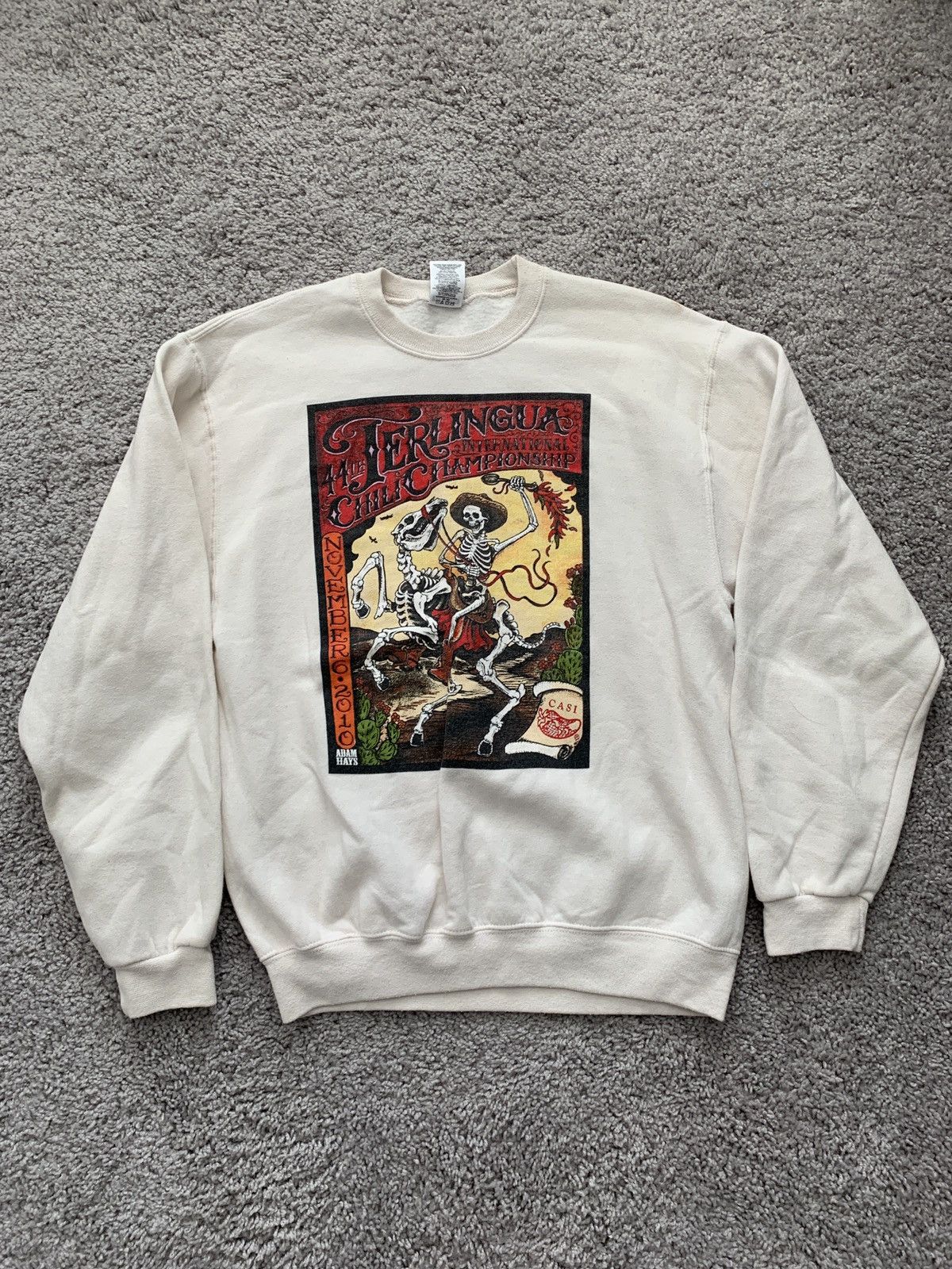Vintage Vintage 90s skeleton crewneck | Grailed
