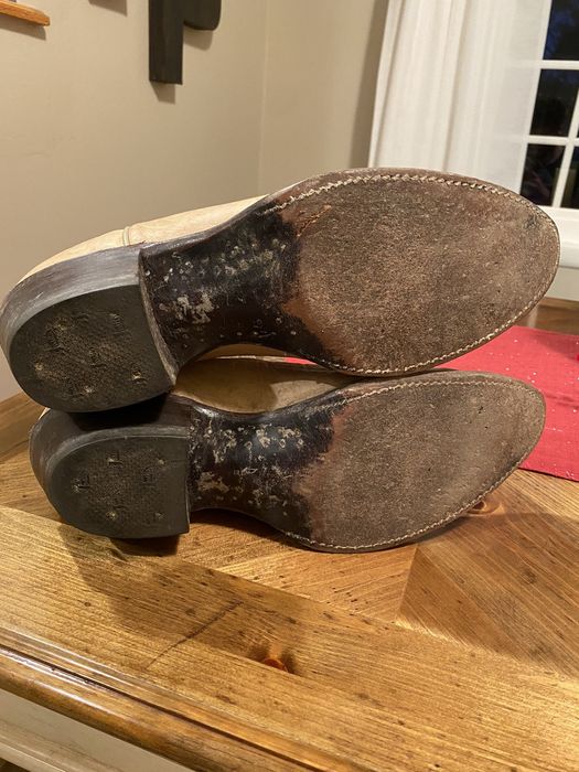 Justin Boots Genuine WILDEBEEST Skin Vintage JUSTIN Western Cowboy ...