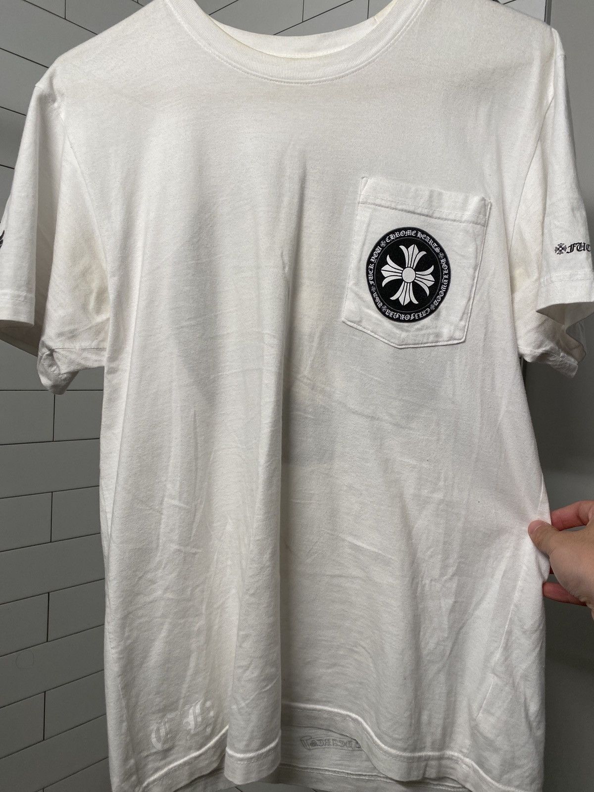 Chrome Hearts Chrome Hearts White Cross T Shirt | Grailed