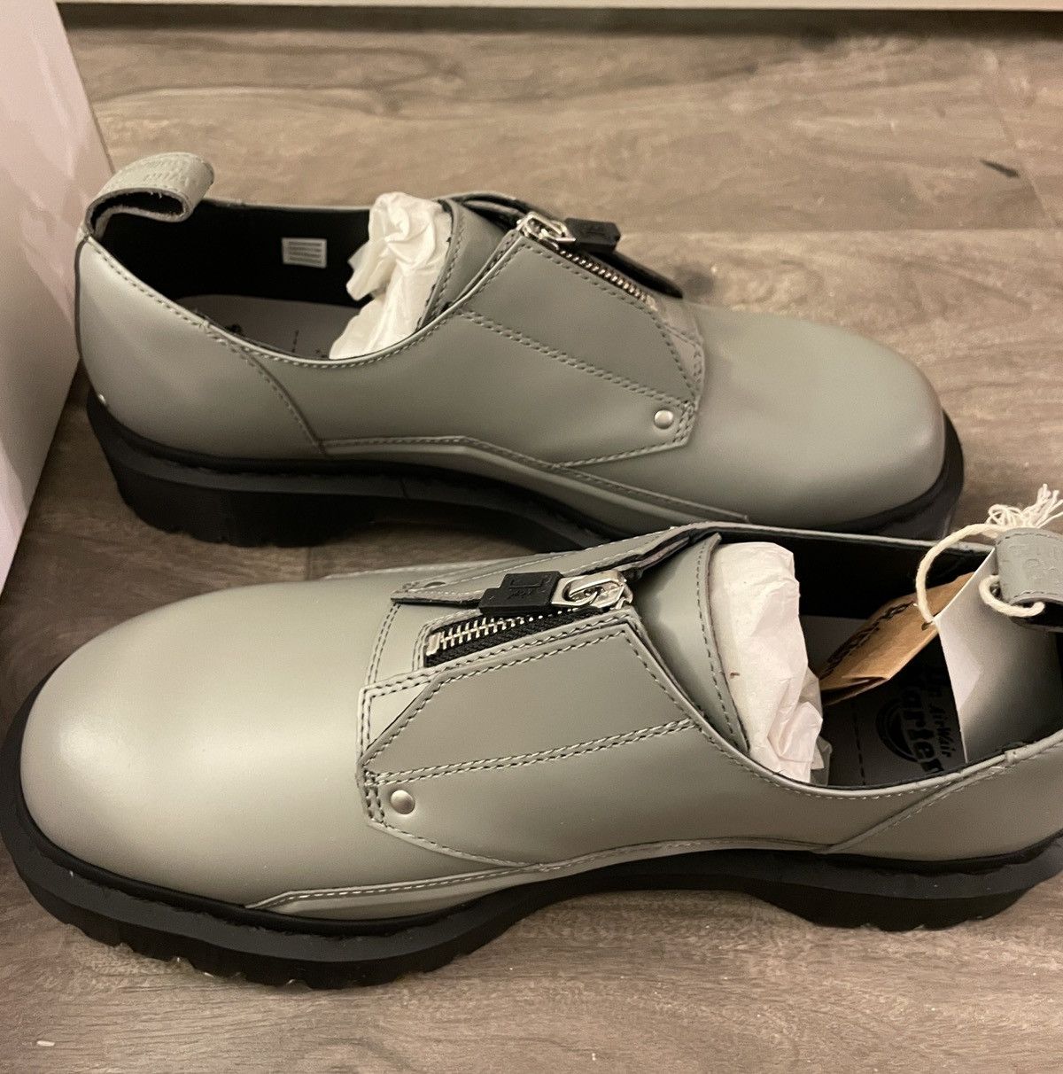 A Cold Wall × Dr. Martens NEW 11 US ACW X DR. MARTENS 1461 BEX GRAPHITE ...