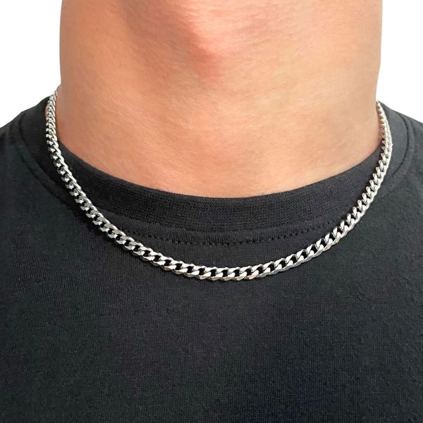 Chain 2 silver color Cuban chains | Grailed