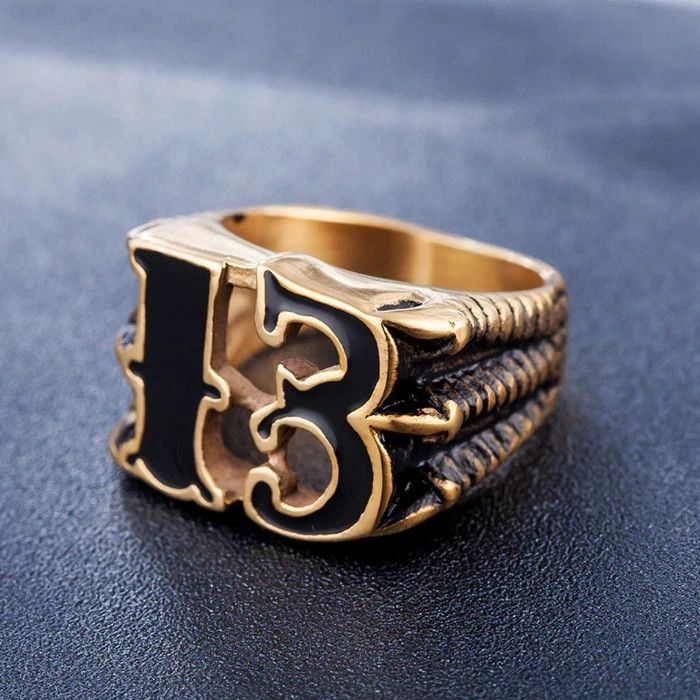 Jewelry Lucky Number 13 Ring Gothic Gold/ Dragon Claw Ring Ring | Grailed