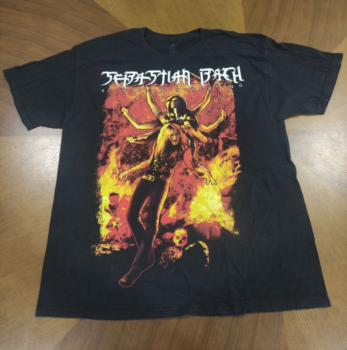 Vintage Sebastian Bach Kicking And Screaming Graphic Shirt | Grailed