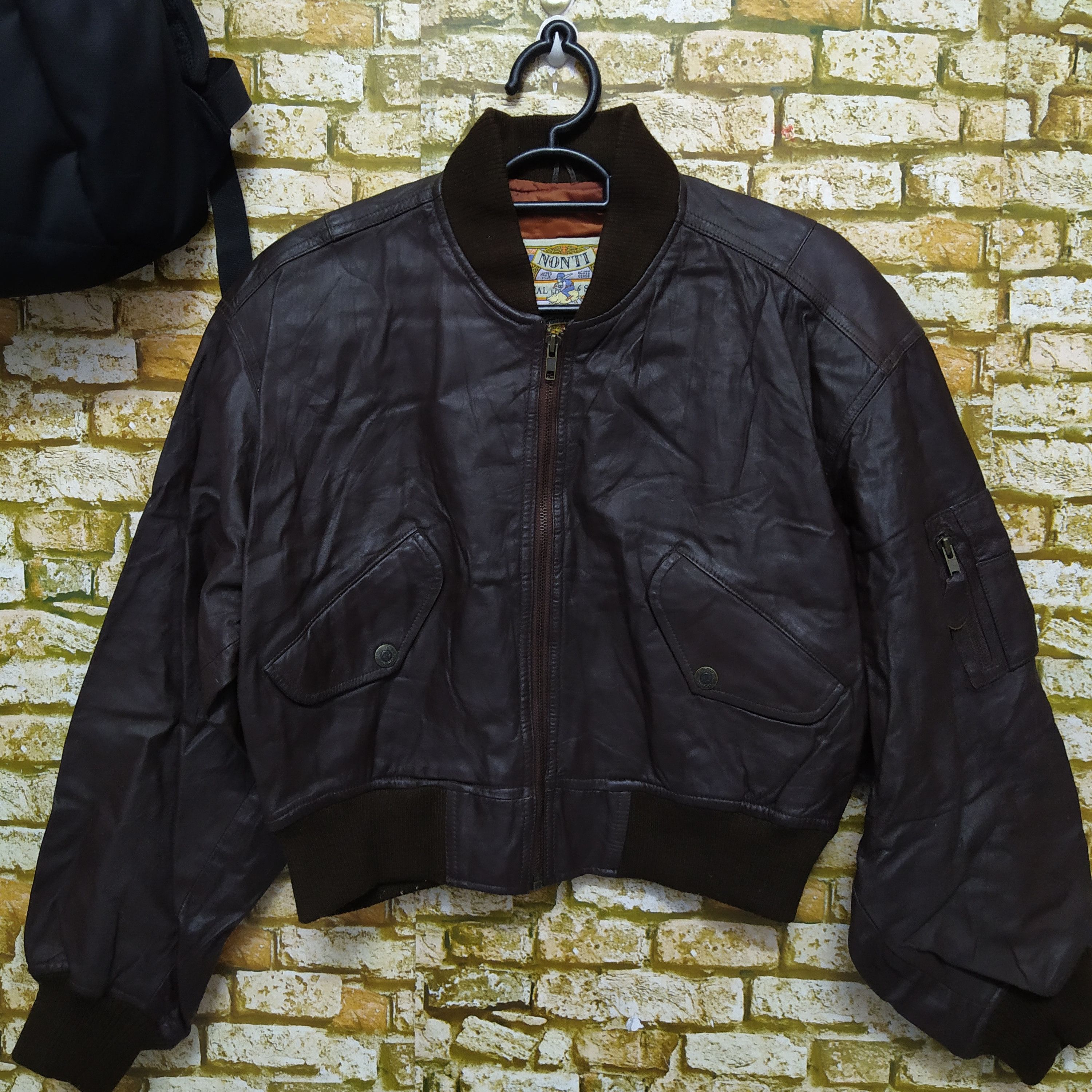 Leather Jacket × M Julian M JULIAN NONTI CAPITAL BOMBER JACKET (D559 ...