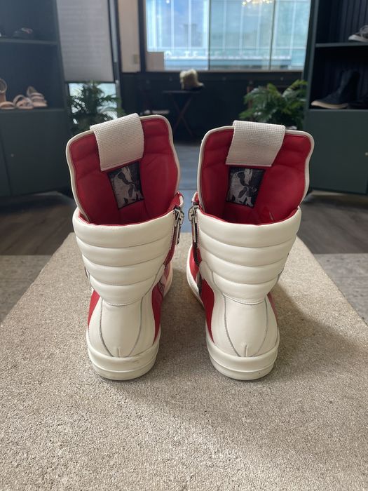 Rick Owens Rare Red Geobasket | Grailed
