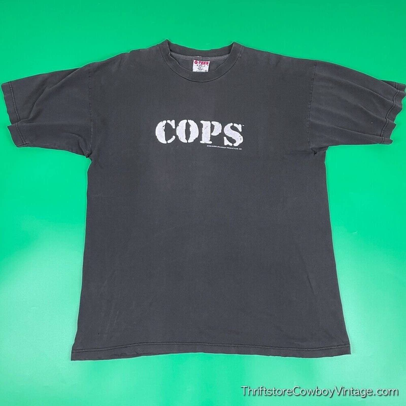 Vintage Vintage 1996 COPS T-SHIRT Fox television TV show 90s police ...