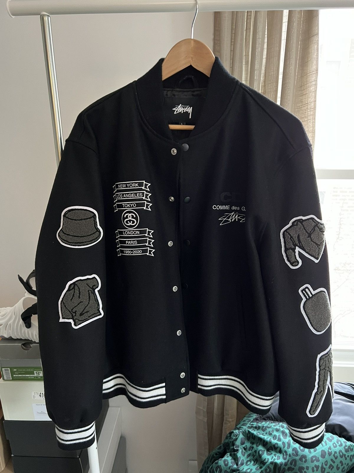 Comme des Garcons × Stussy Stussy x CDG Varsity Jacket | Grailed