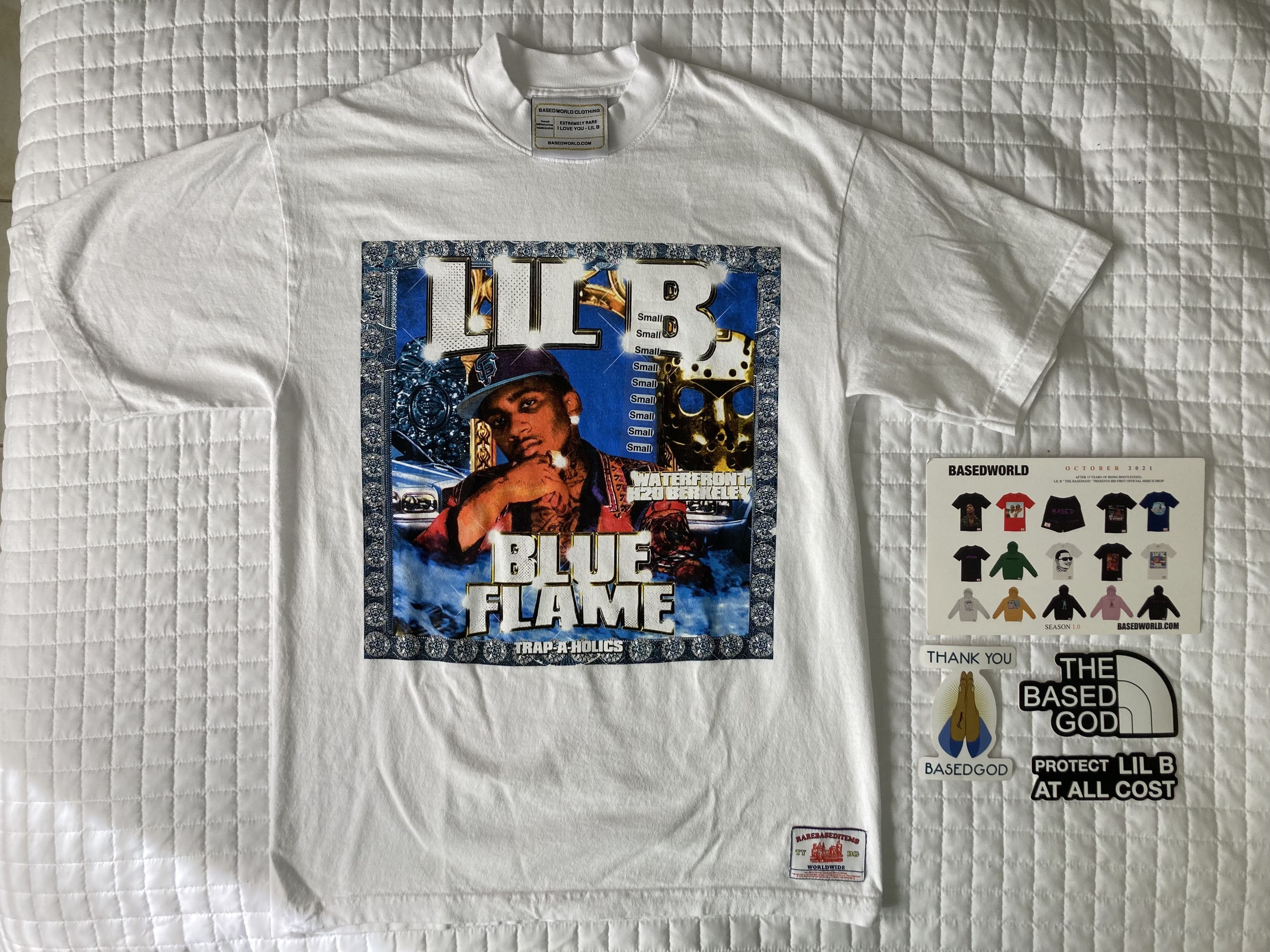 Other Official Lil B Blue Flame T-Shirt | Grailed