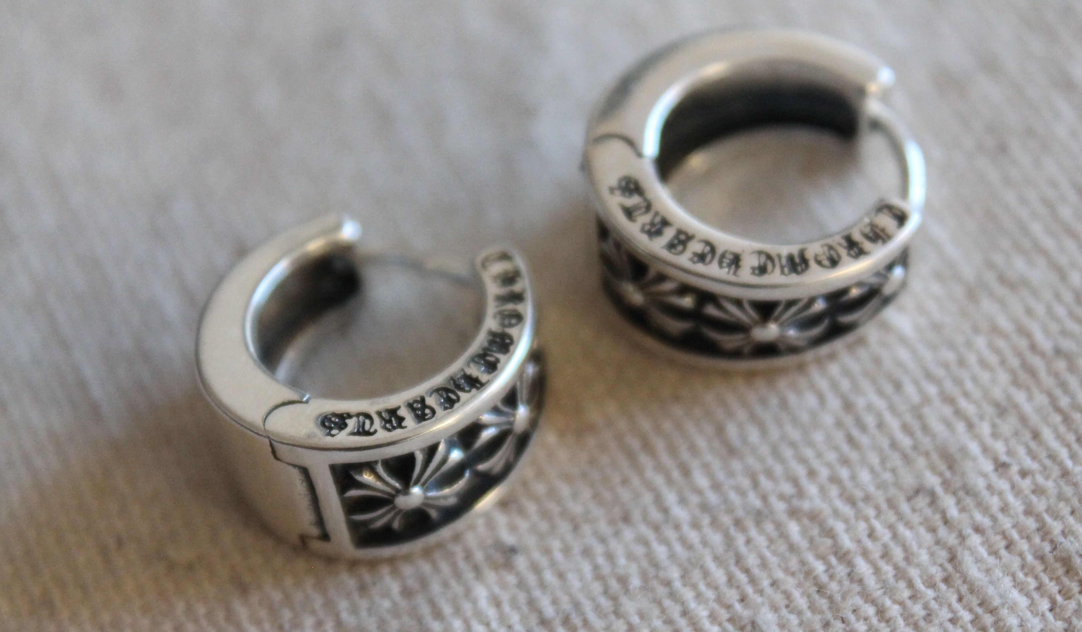 Chrome Hearts Hoop Earrings | Grailed