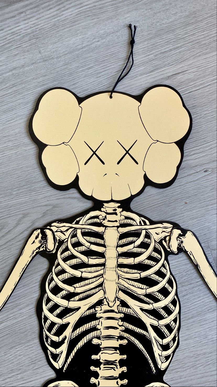 Kaws Kaws Skeleton Board Cutout 2021 | Grailed