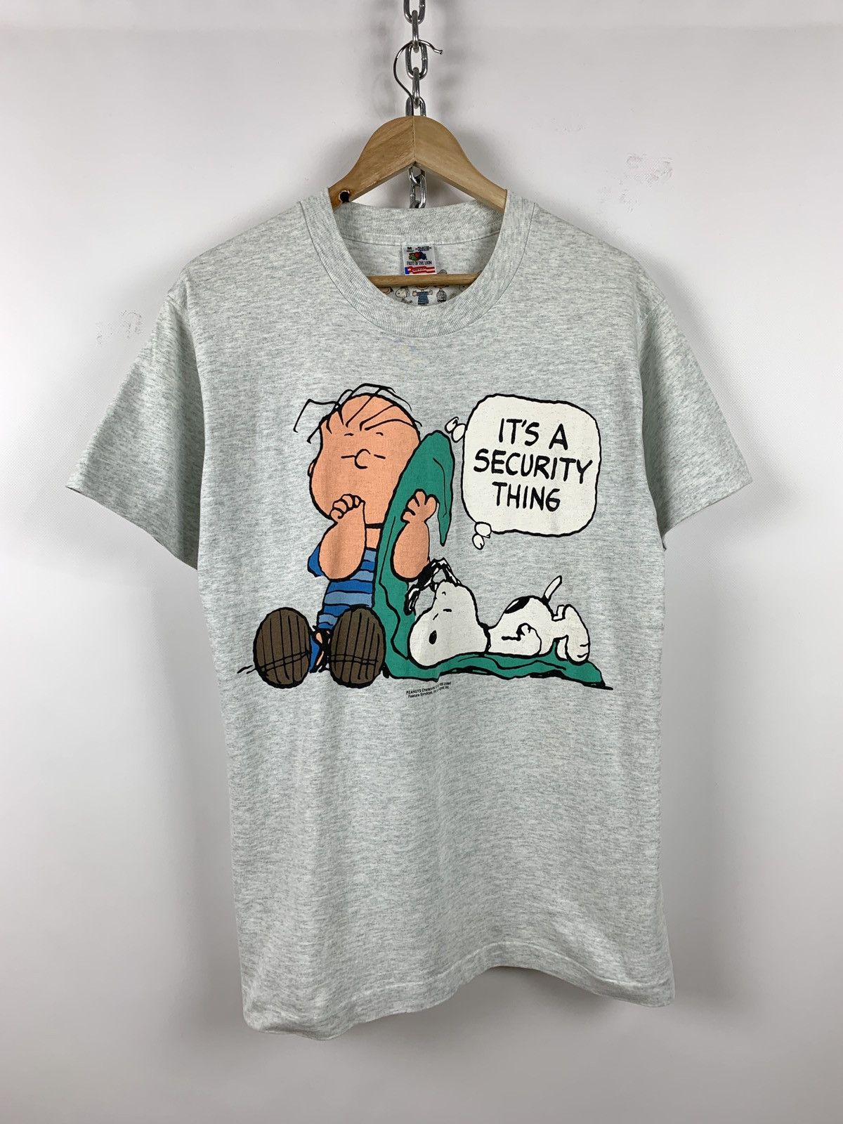 Cartoon Network 1971 Vintage Peanuts Snoopy “Its A Security Thing” T ...